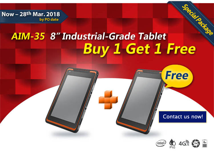 AIM-35 8” Industrial-Grade Tablet Buy 1 Get 1 Free